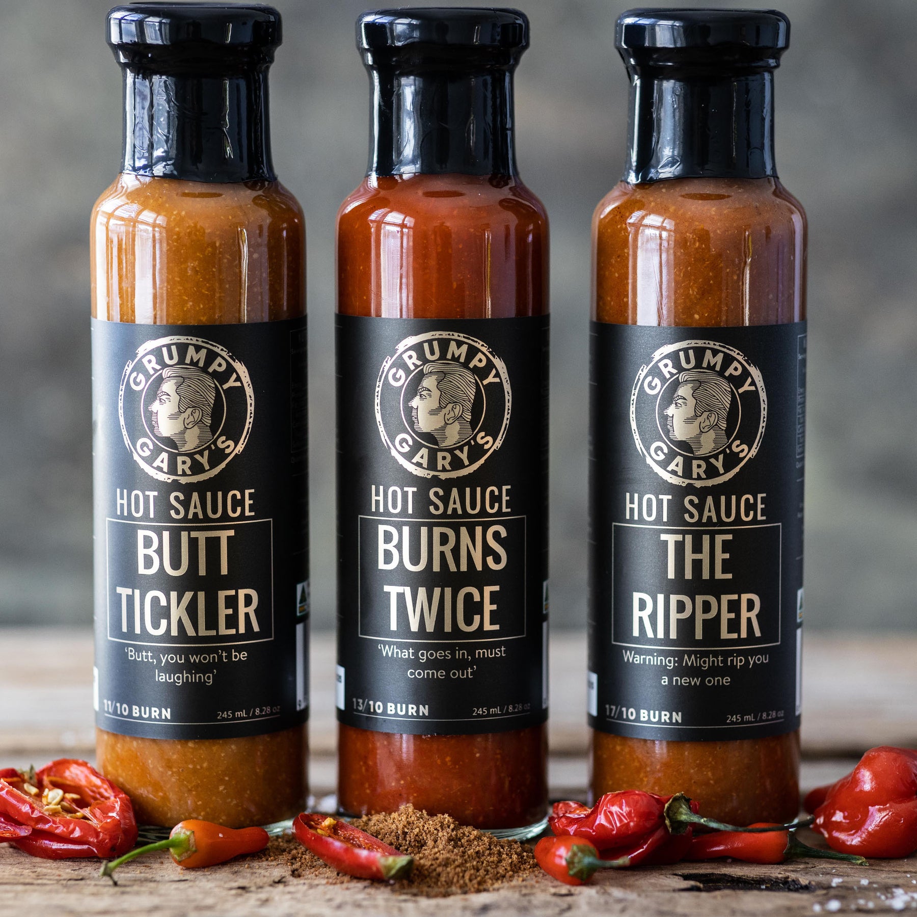 The Rim Reapers Pack - Perfect Gift for Dad | Grumpy Gary’s Hot Sauces ...